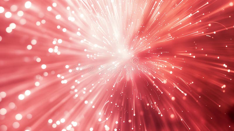 An Explosive Burst of Vibrant Red Light Rays Emanating from a Central ... An Explosive Burst of Vibrant Red Light Rays Emanating from a Central ...