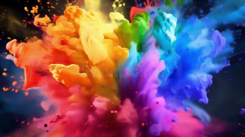 These Explosive Bursts of Colored Paint Create an Explosion of Joy and ...