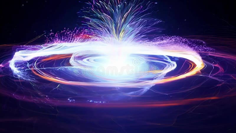 . 10. Explosive Bursts of Energy Colliding and Releasing Portraying a ...