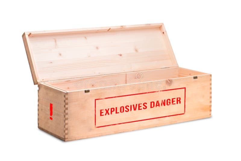 Explosive Cargo on a White Background Stock Photo - Image of forces ...