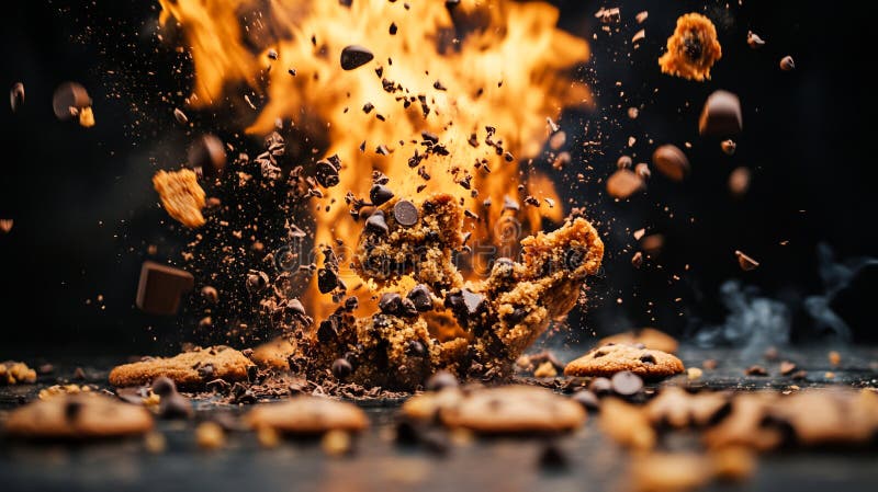 Explosive Chocolate Chip Cookies Create an Impressive Culinary Display ...