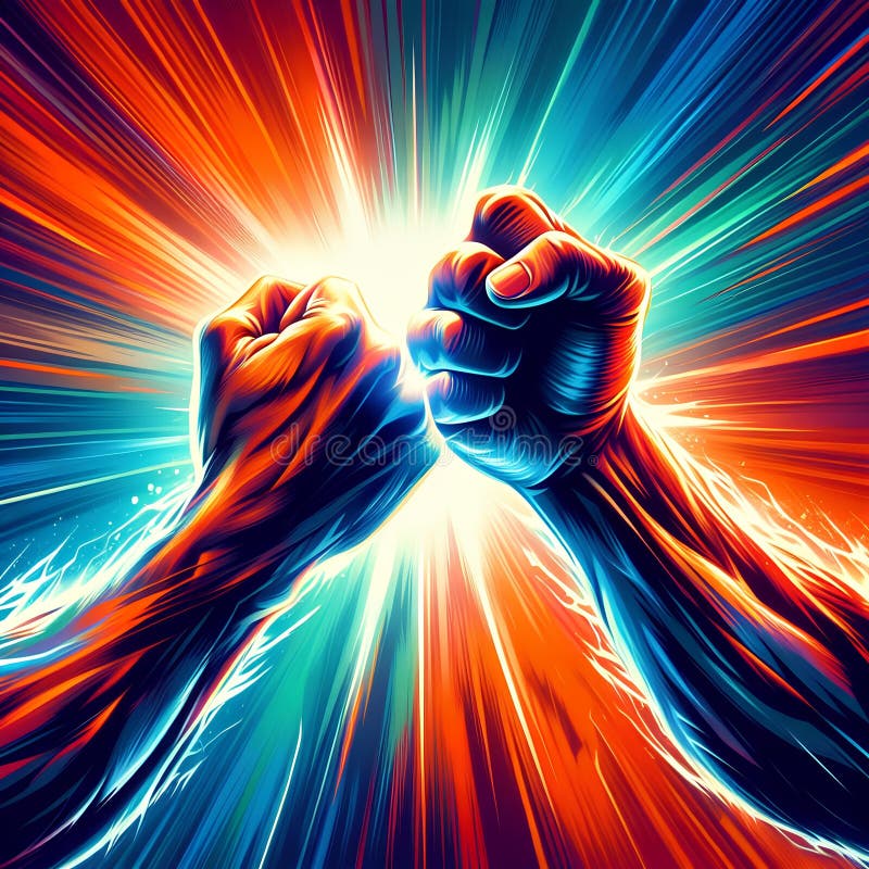 Explosive Clash of Power and Determination with Electrifying Energy ...