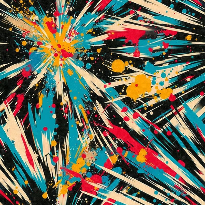 Explosive Color Burst Abstract Background Design Stock Photo - Image of ...