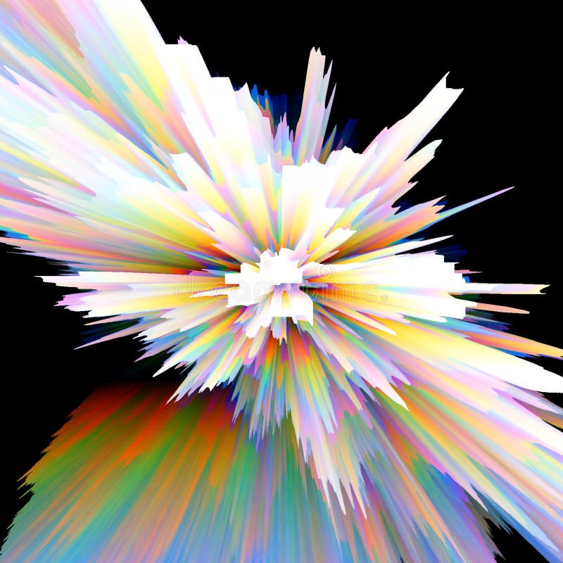 Explosive Color Burst stock illustration. Illustration of yellow - 19286543