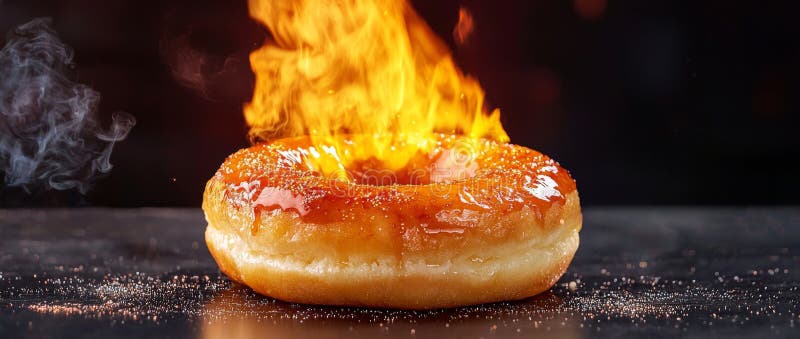 Explosive Combustion Concept with Glowing Orange and Red Flames Sparks ...