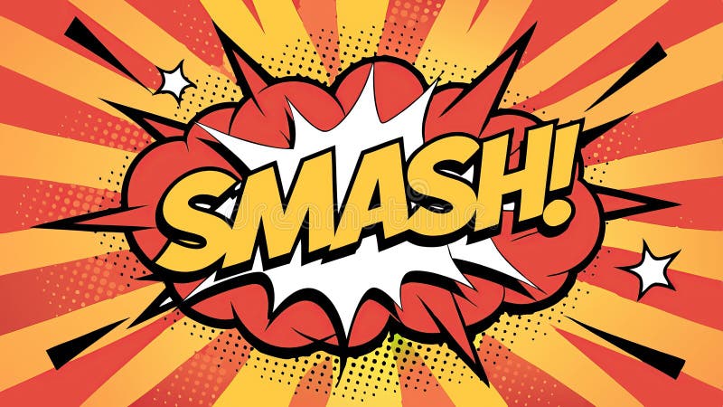 Explosive Comic Book Style Background with Vibrant Colors and Text ...