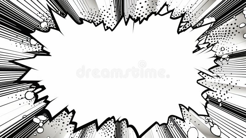 Explosive Comic Comics Effect Splash Background Illustration Stock ...