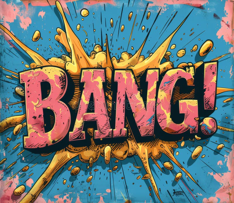 Explosive Comic Style Illustration with the Word BANG Emphasized in ...