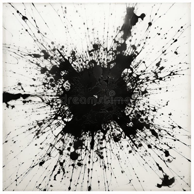 Explosive Contrast: a Spectacular Dance of Black and White Splatters ...
