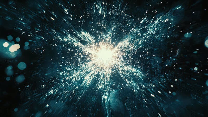 Explosive Cosmic Event Deep Space Digital Art Stellar Environment ...
