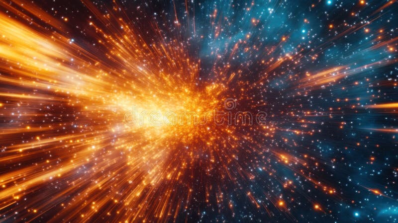 Explosive Cosmic Starburst with Vibrant Bursts of Light and Energy in ...