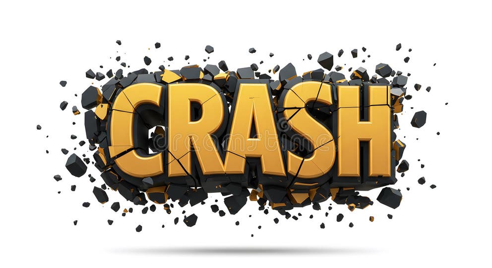 Explosive Crash Text Effect Illustration for Dynamic Visual Design ...