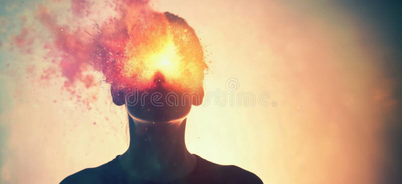 Explosive Creativity and Imagination Depicted through Abstract Human ...