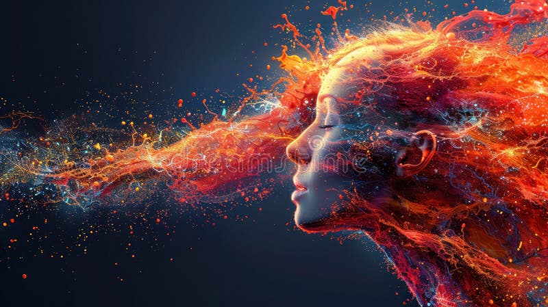 Explosive Creativity: Vibrant Paint Splashes and Dynamic Action ...