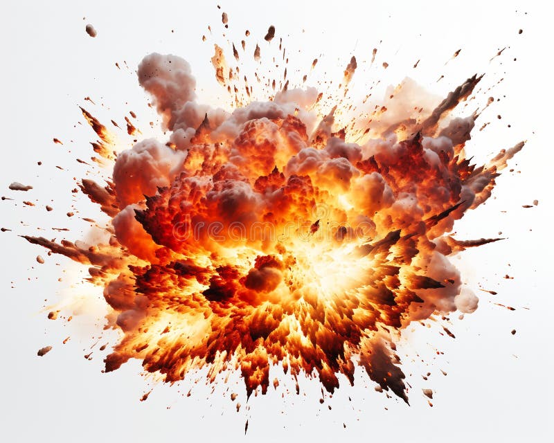 Explosive Destruction: a Closeup Look at the Devastating Power O Stock ...