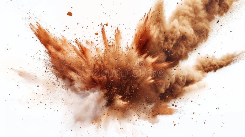 Explosive Dust Burst, Generative AI Stock Image - Image of airport ...