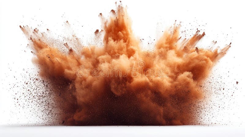 Explosive Dust Cloud Generative AI Stock Illustration - Illustration of ...