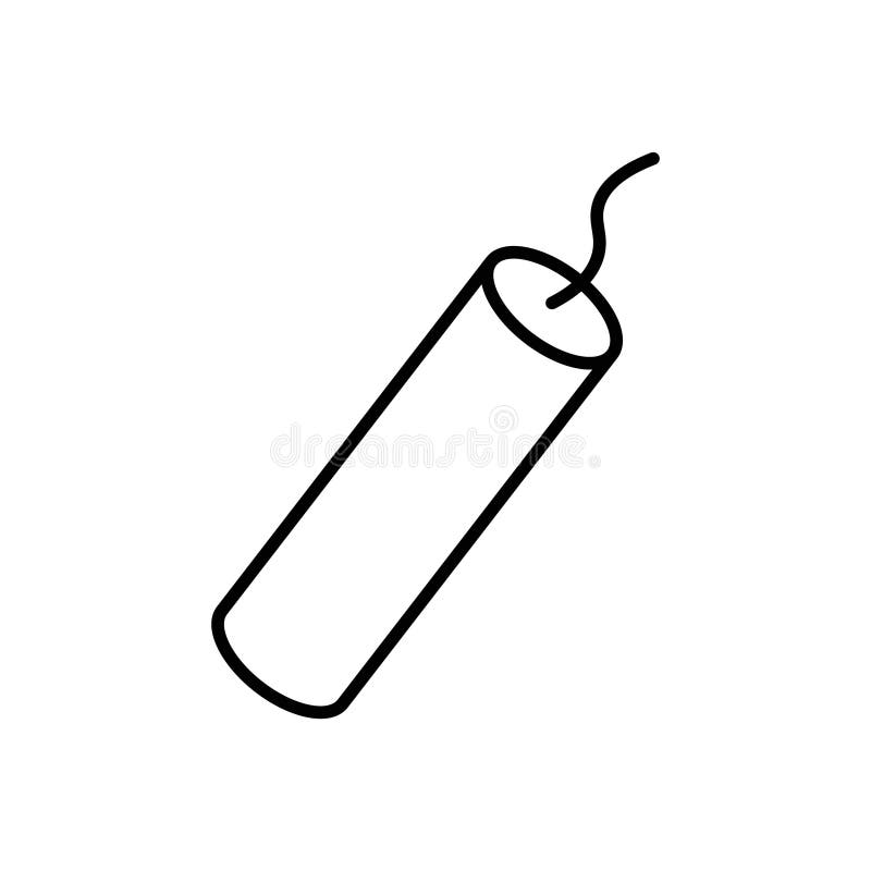 An Explosive Dynamite Icon, Representing Danger, Power, or Destruction ...