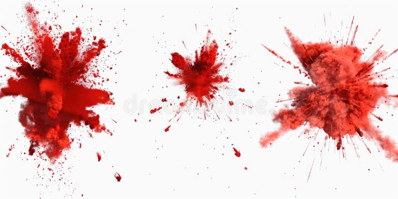 Explosive Effects on White Background Stock Photo - Image of chaotic ...