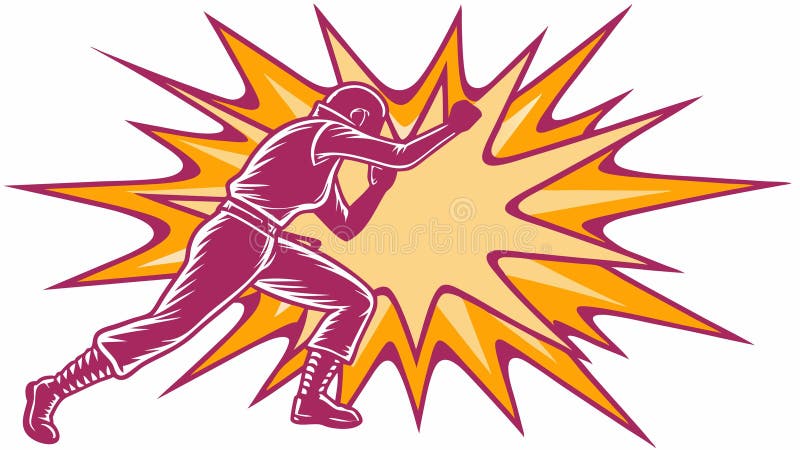 Explosive Energy Burst Person Vector Illustration, Unleashed Power ...