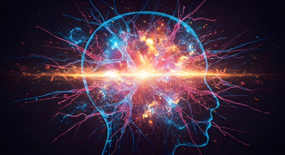 Explosive Energy of the Mind Illuminates Neural Pathways and Thought ...