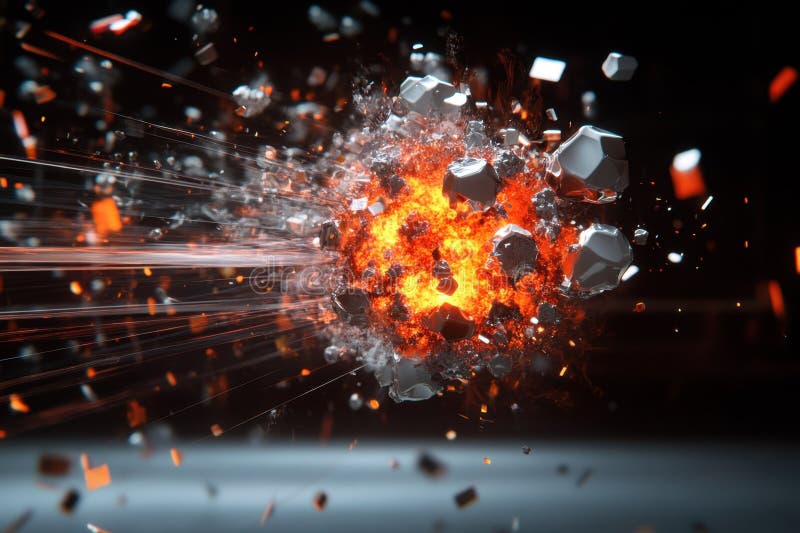 Explosive Eruption of Molten Rock and Debris in a Dark Environment ...