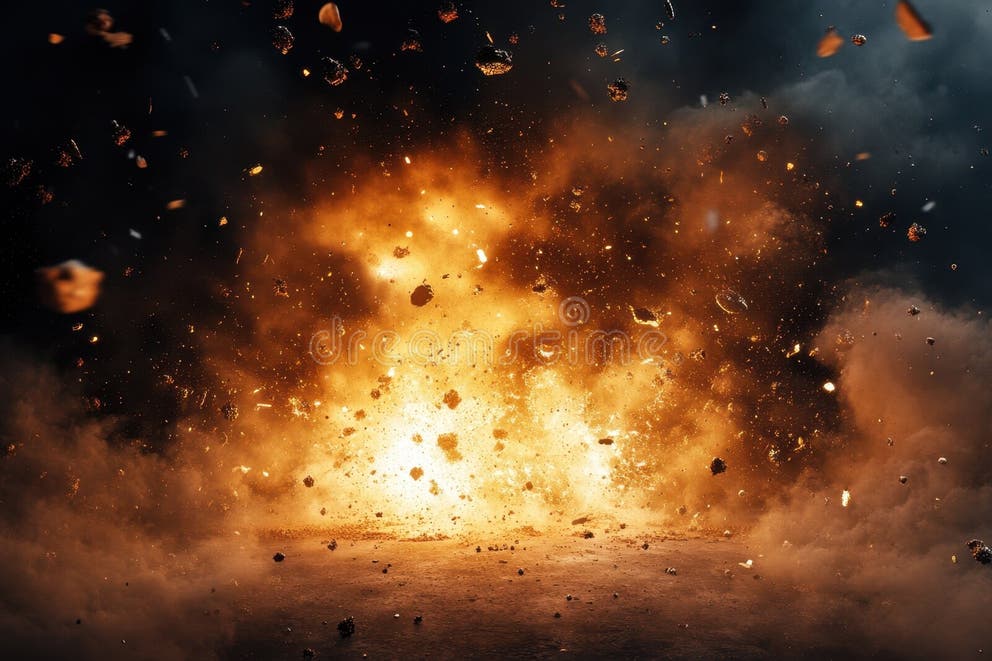 Explosive Eruption Occurs in a Dark Environment Creating a Dramatic ...