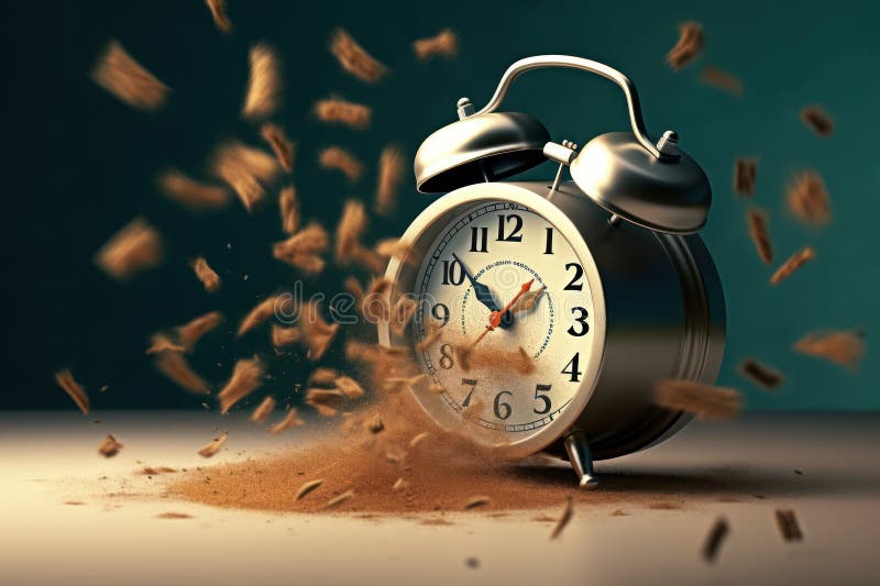 Explosive Essence of Waking Up, Vintage Alarm Clock Ringing and ...