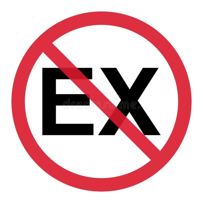 Explosive EX Icon, Danger Symbol Isolated on White Background. Vector ...