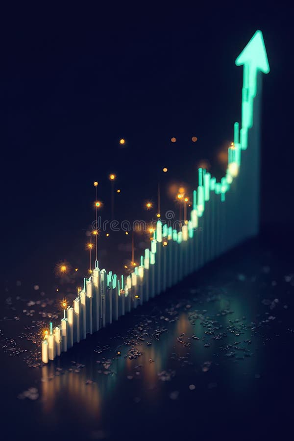 Explosive Financial Growth Surge Stock Illustration - Illustration of ...