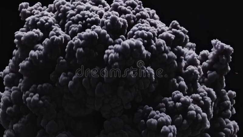 Explosive Fire Core Creates Dramatic Impact with Dense Smoke Clouds and ...