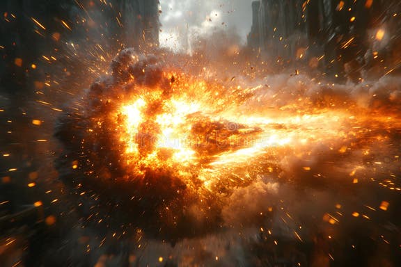 Explosive Fireball in Dynamic Action Scene for Sci-Fi and Disaster ...