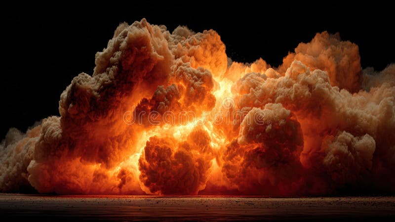 Explosive Fireball Erupts from Ground, Creating Massive Cloud of Smoke ...