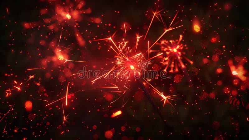 Explosive Fireworks Display at Night Stock Photo - Image of flare ...
