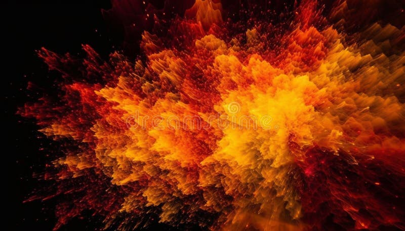Explosive Fractal Patterns Ignite a Vibrant, Multi Colored Inferno ...
