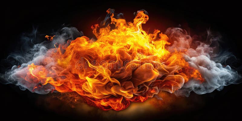Explosive Fusion of Fire and Smoke a Dramatic Visual Concept for a Bold ...