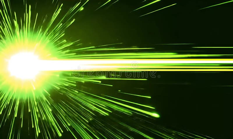 Explosive Green Light Burst Radiating Outwards Stock Footage - Video of ...