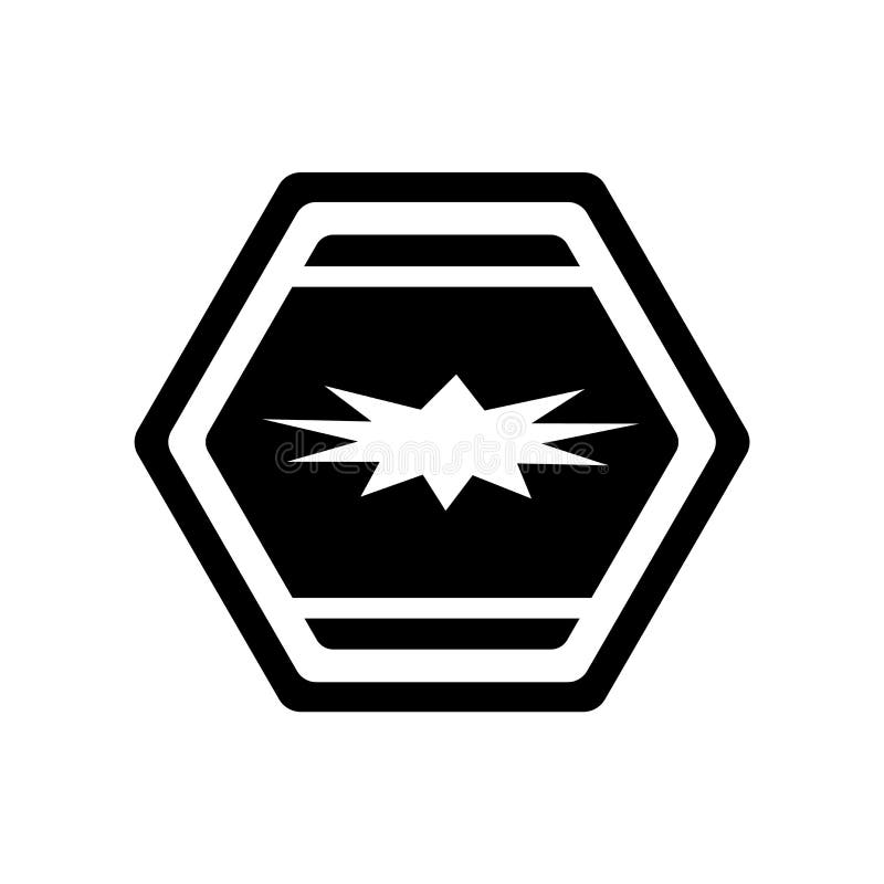 Explosive EX Icon, Danger Symbol Isolated on White Background. Vector ...