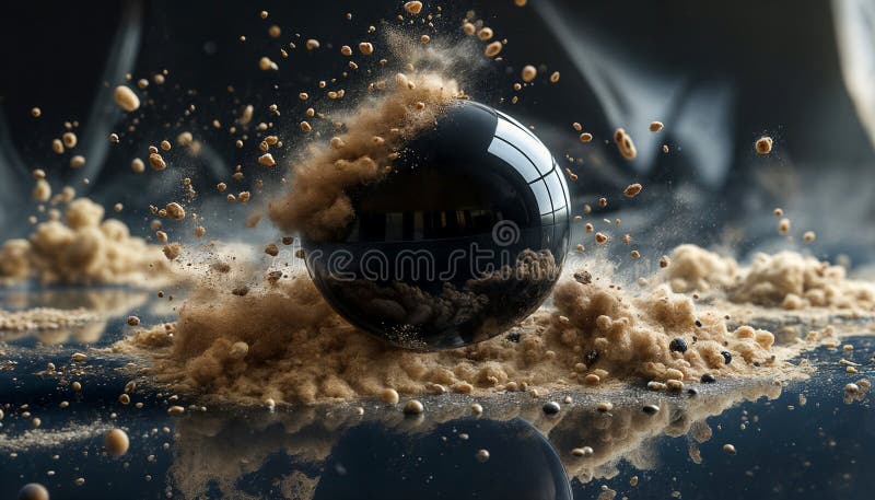 Explosive Impact of a Round Object Captured in a Dynamic Freeze-frame ...