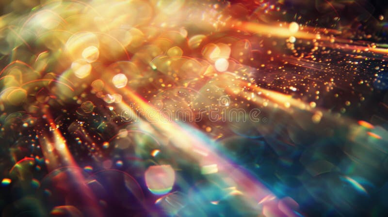 Explosive Light Burst with Prism Flare Effects Stock Image - Image of ...