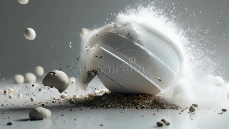 The Explosive Motion of a Bouncing Ball Creates a Cloud of Dust and ...
