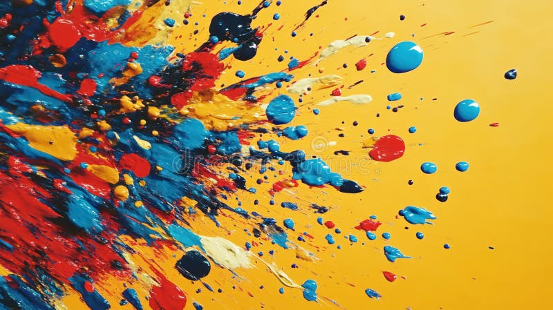 Explosive Multicolor Spray Paint Splashes: Vibrant Street Art Energy ...