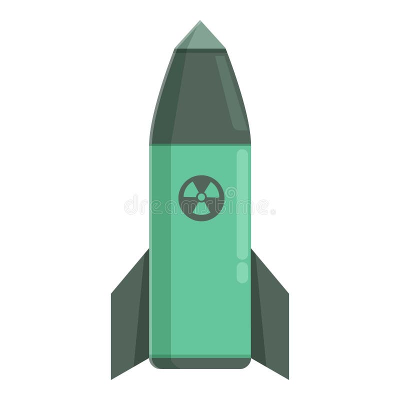 Explosive Nuclear Bomb Icon Cartoon Vector. Danger Nuke Stock Vector ...