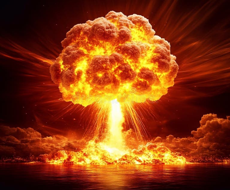 Explosive Nuclear Detonation Creates Massive Fireball Over Ocean at ...