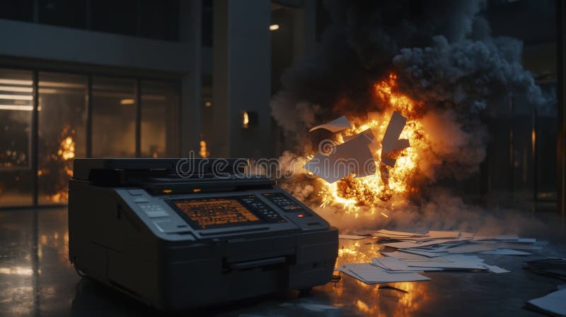Explosive Office Incident Corporate Building Action Scene Urban ...