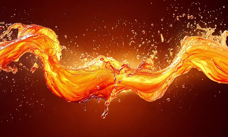 Explosive Orange Liquid Splash Stock Video - Video of powerful, soda ...