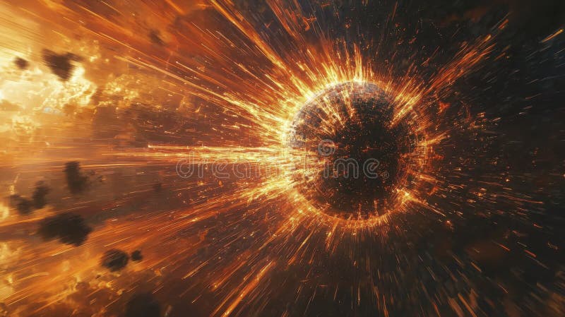 Explosive Particle Disintegration of a Celestial Orb Cosmic Space ...