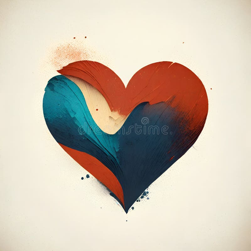 Explosive Passion: Dynamic Illustration of a Bursting Heart Stock ...