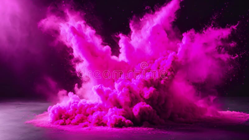 Explosive pink cloud burst stock footage. Video of magenta - 312641784