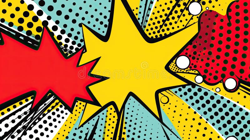 Explosive Pop Art Bang - Comic Style Backdrop Stock Illustration ...